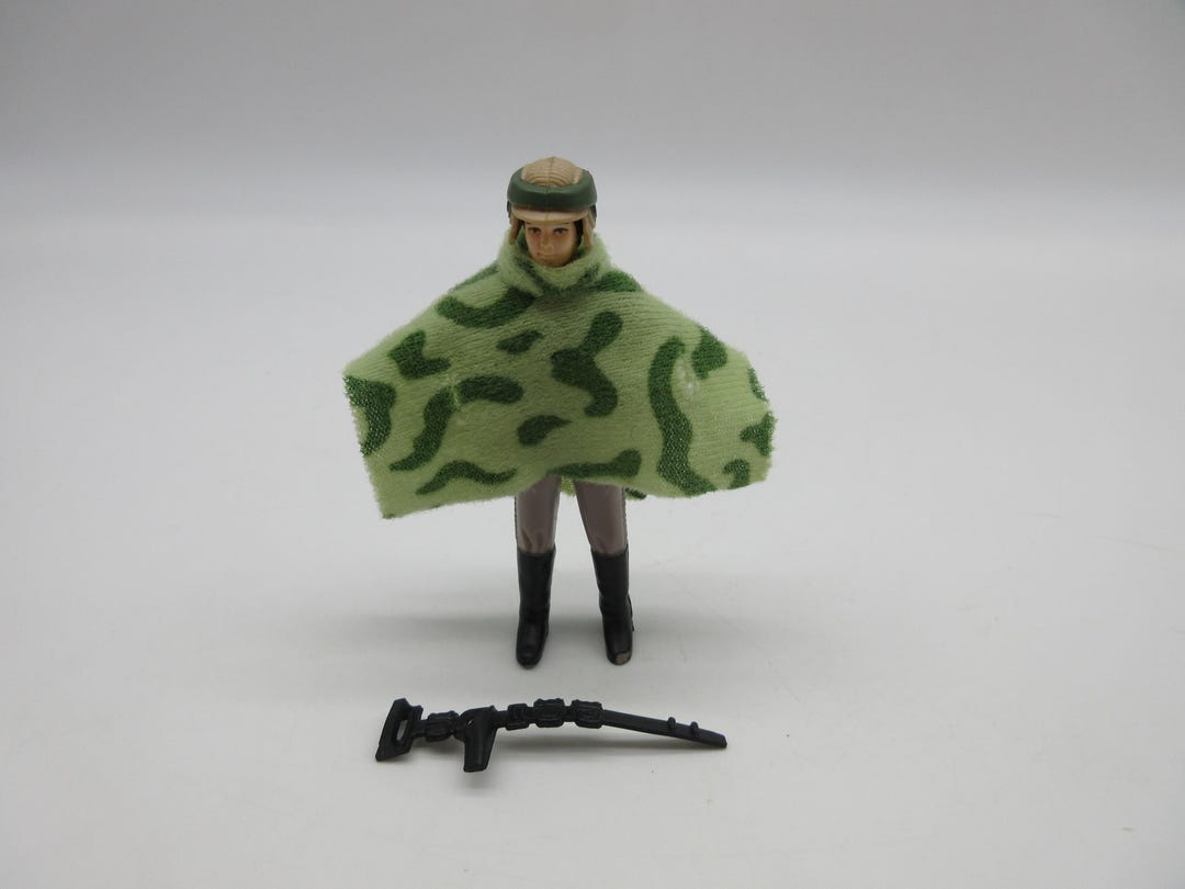 1983 PONCHO LEIA W/ Original Poncho + Belt + Helmet - Weapon - Star ...