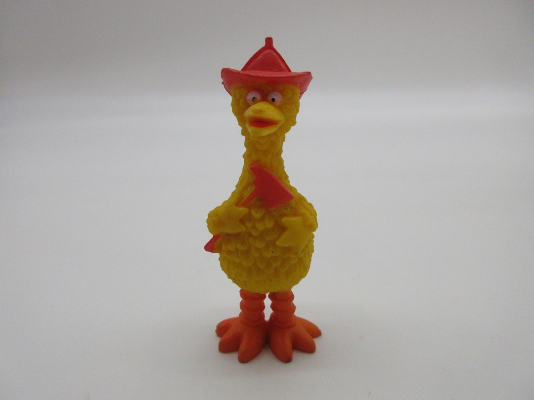 1970's Big Bird Firefighter PVC Figure Sesame Street Applause Fisher ...