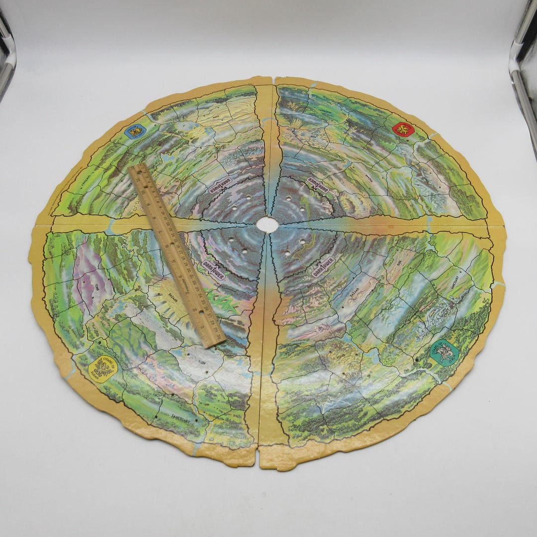 1981 Dark Tower Game Boards - Board Game - Milton Bradley Parker ...