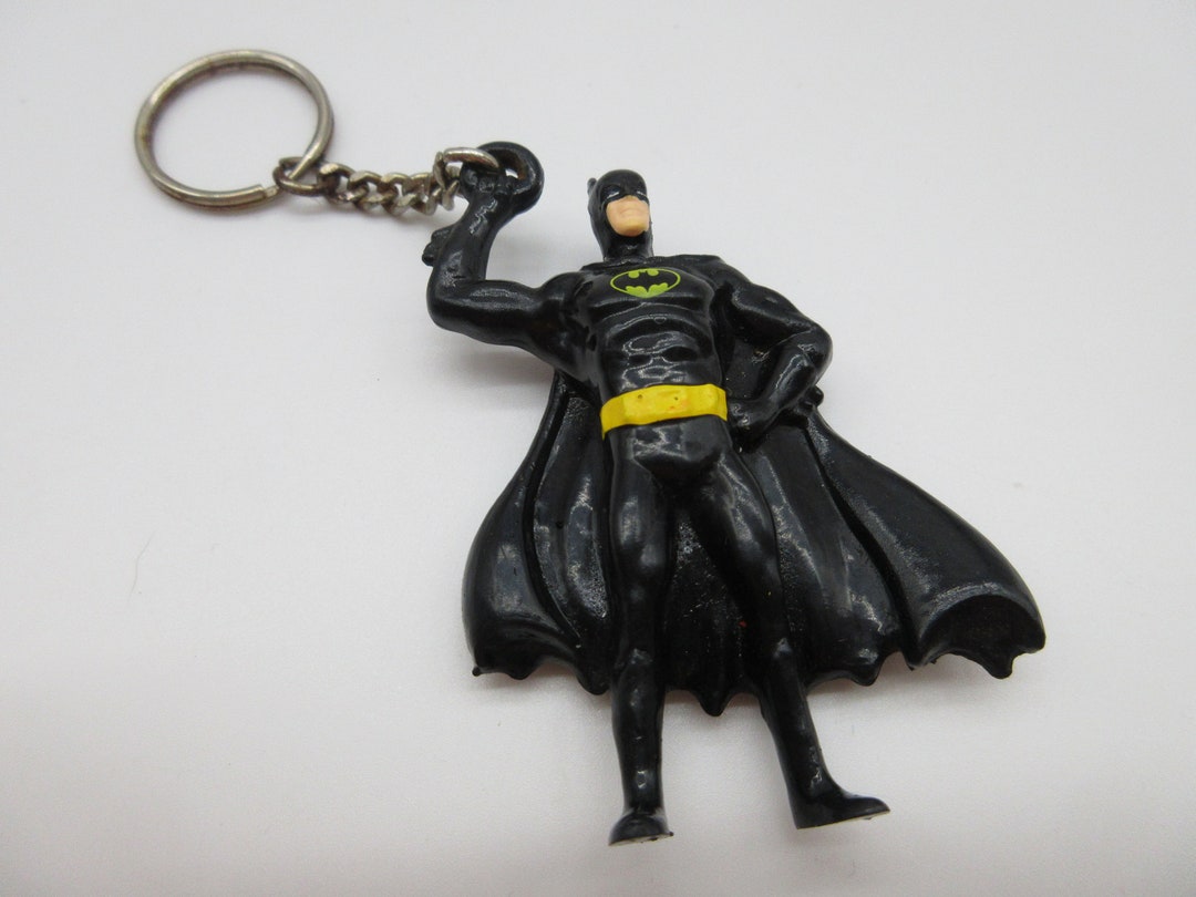 1990's BATMAN Keychain - Applause - Action Figure - Vintage Toy - Etsy