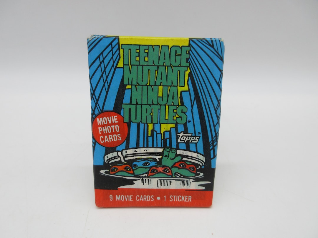 1990 TMNT Movie Cards Wax Pack Complete Teenage Mutant Ninja Turtles ...