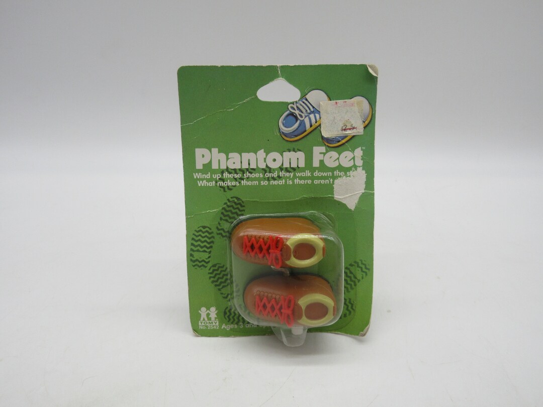 1980 TOMY Phantom Feet Wind-up by TOMY Works Rare Toy - Etsy