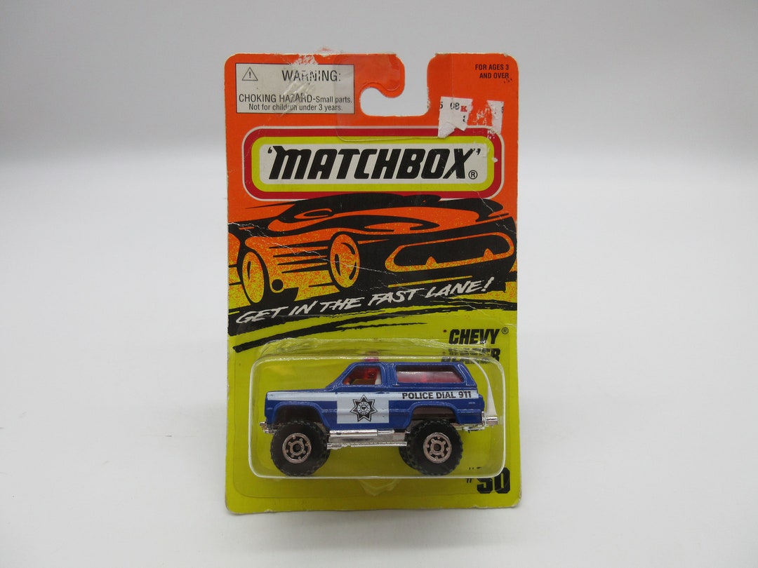 1990's CHEVY BLAZER Police Car MOC New Matchbox Diecast Lesney ...