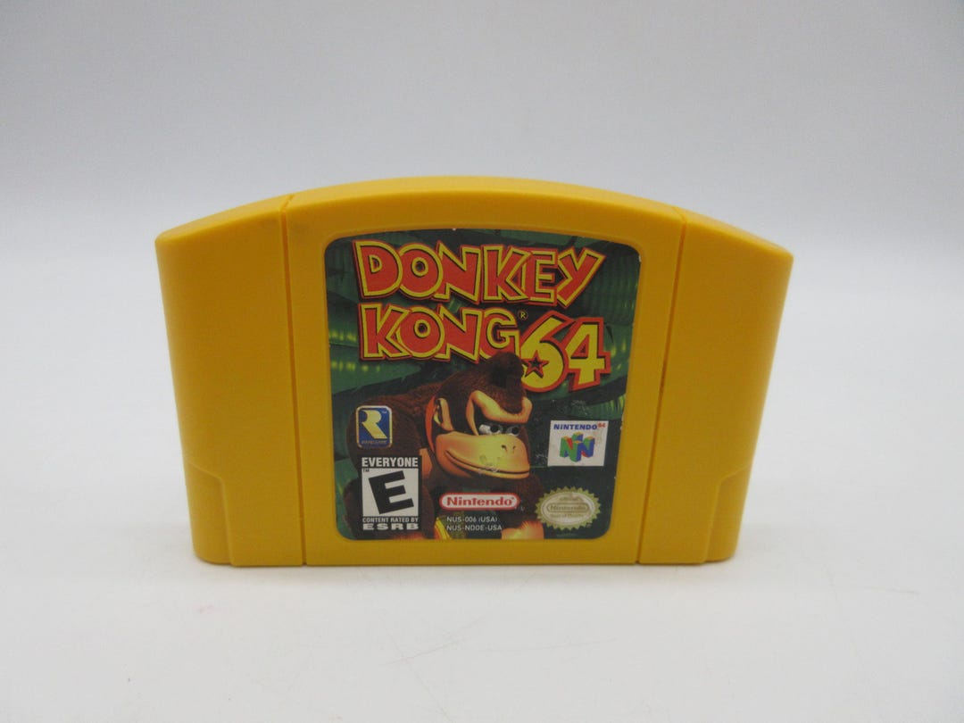 1999 Donkey Kong 64 Yellow Cartridge N64 Nintendo 64 testedcleaned - Etsy