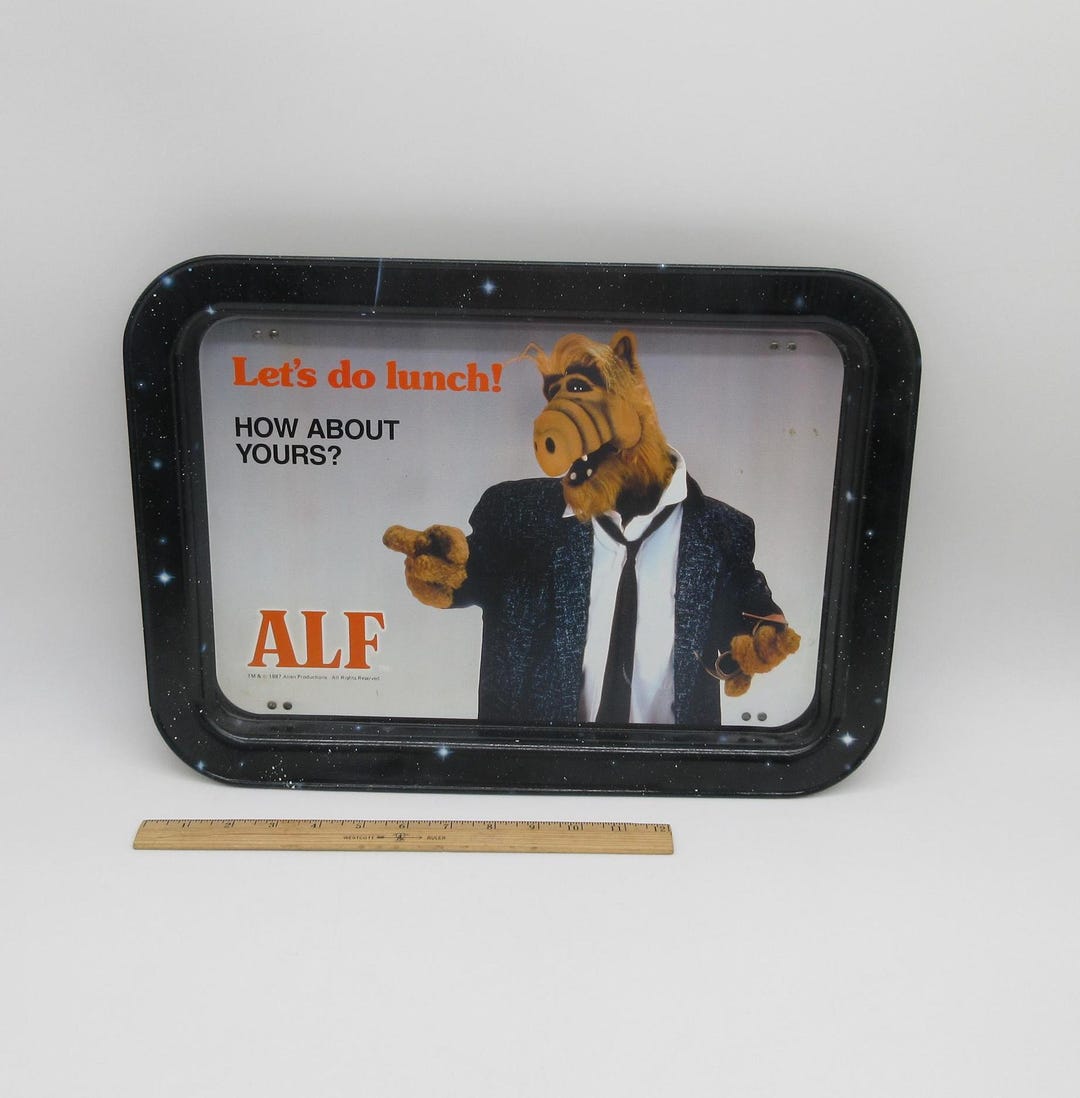 1987 ALF TV Tray - Metal - Vintage Action Figure Toy - Etsy