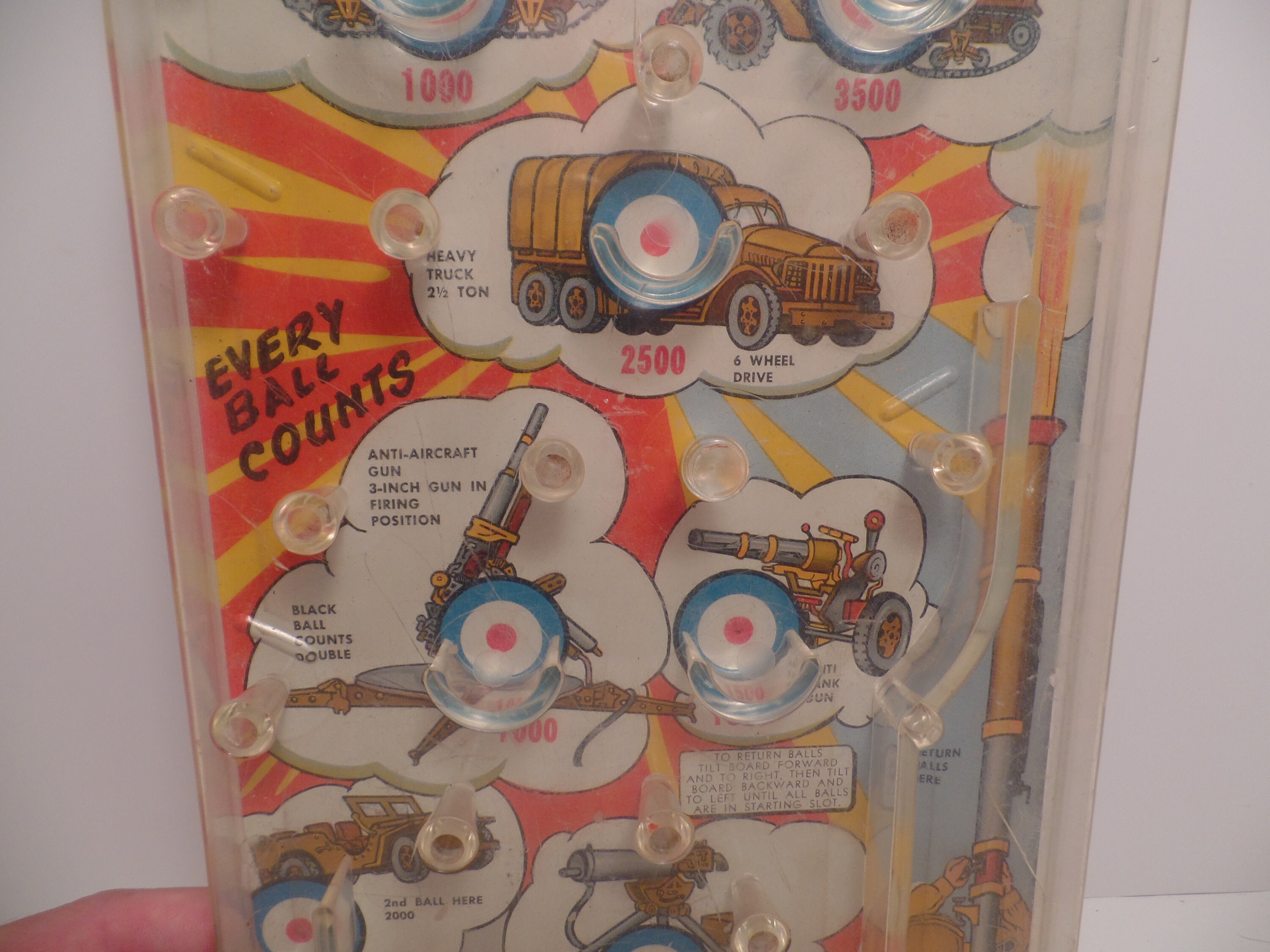 1950's MARX Bazooka Pinball Game Military Toy Machine | Etsy