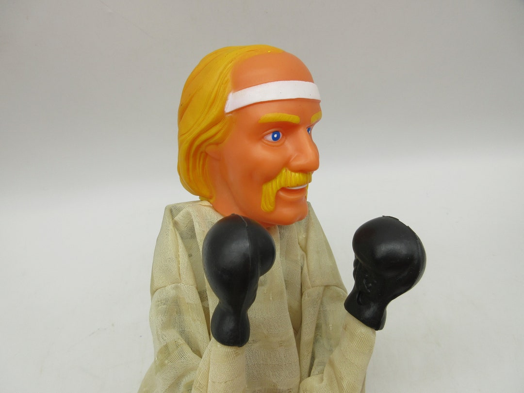 1980's RARE Thunder Lips Hulk Hogan Rocky Boxing Puppets Action Figure ...