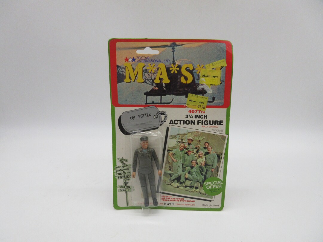 1982 Colonel Potter MASH Tristar Action Figure M.A.S.H. 4077th Moc New ...