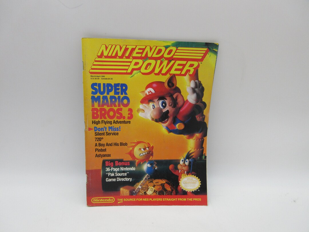 1990 11 NINTENDO POWER Magazine W/ Pak March/april Issue NES Nintendo ...
