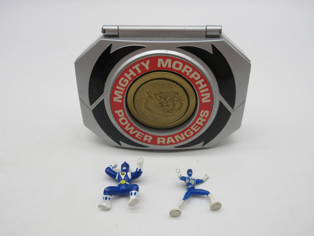 1995 Mighty Morphin Power Rangers Micro Playset White Blue Ranger MMPR ...