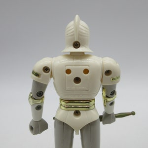 1995 WHITE RANGER Battle Borg W/ Sword - Mighty Morphin Power Rangers ...