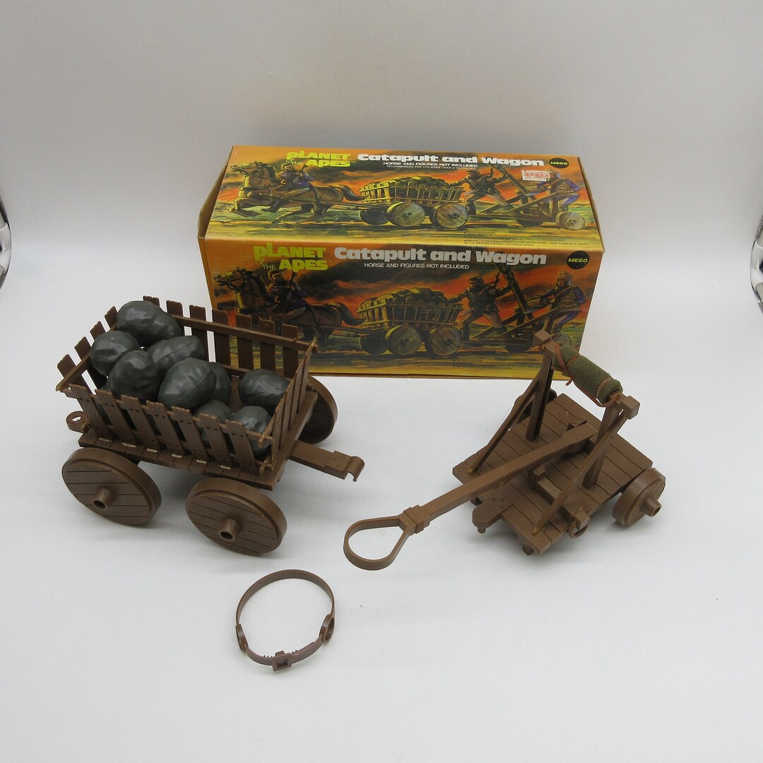 1974 Catapult & Wagon 100% Complete - Planet of the Apes - POTA Mego ...