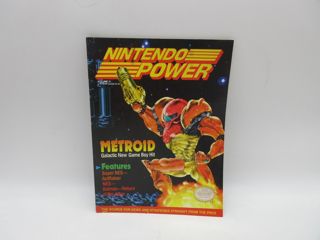 1990 31 NINTENDO POWER Magazine Issue NES Nintendo Volume Vol Metroid ...