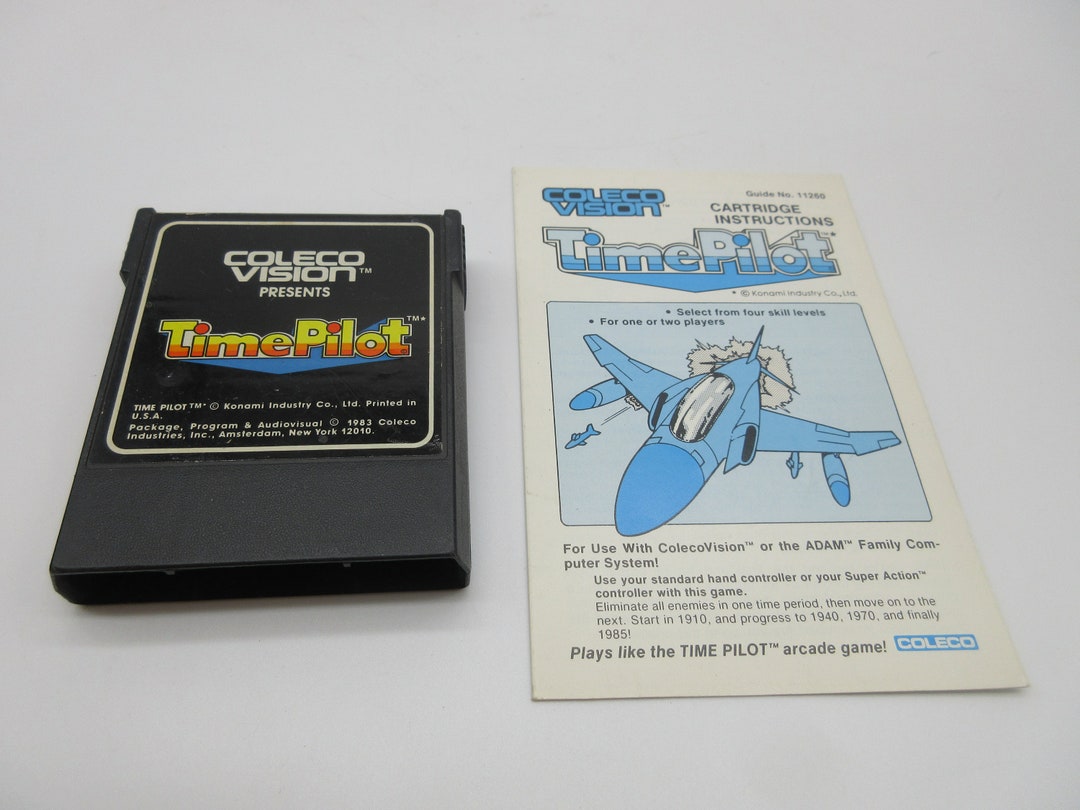 1983 TIME PILOT W/ Instruction Manual - Atari Video Game (tested!) 2600 ...