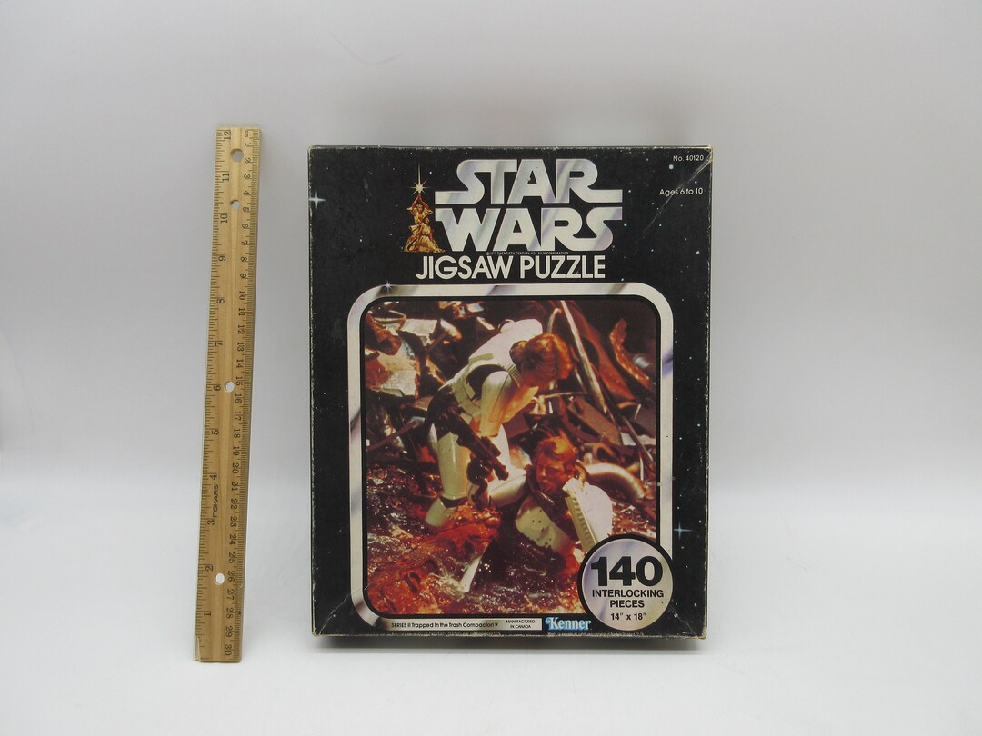 1977 Star Wars Puzzle Trash Compactor Scene PUZZLE Complete 140 Pieces ...