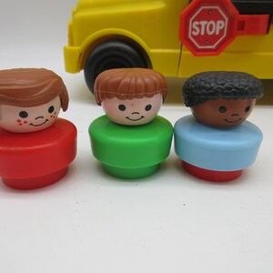 1980's Chunky Bus + Figures + Dog - Fisher Price - Little People ...