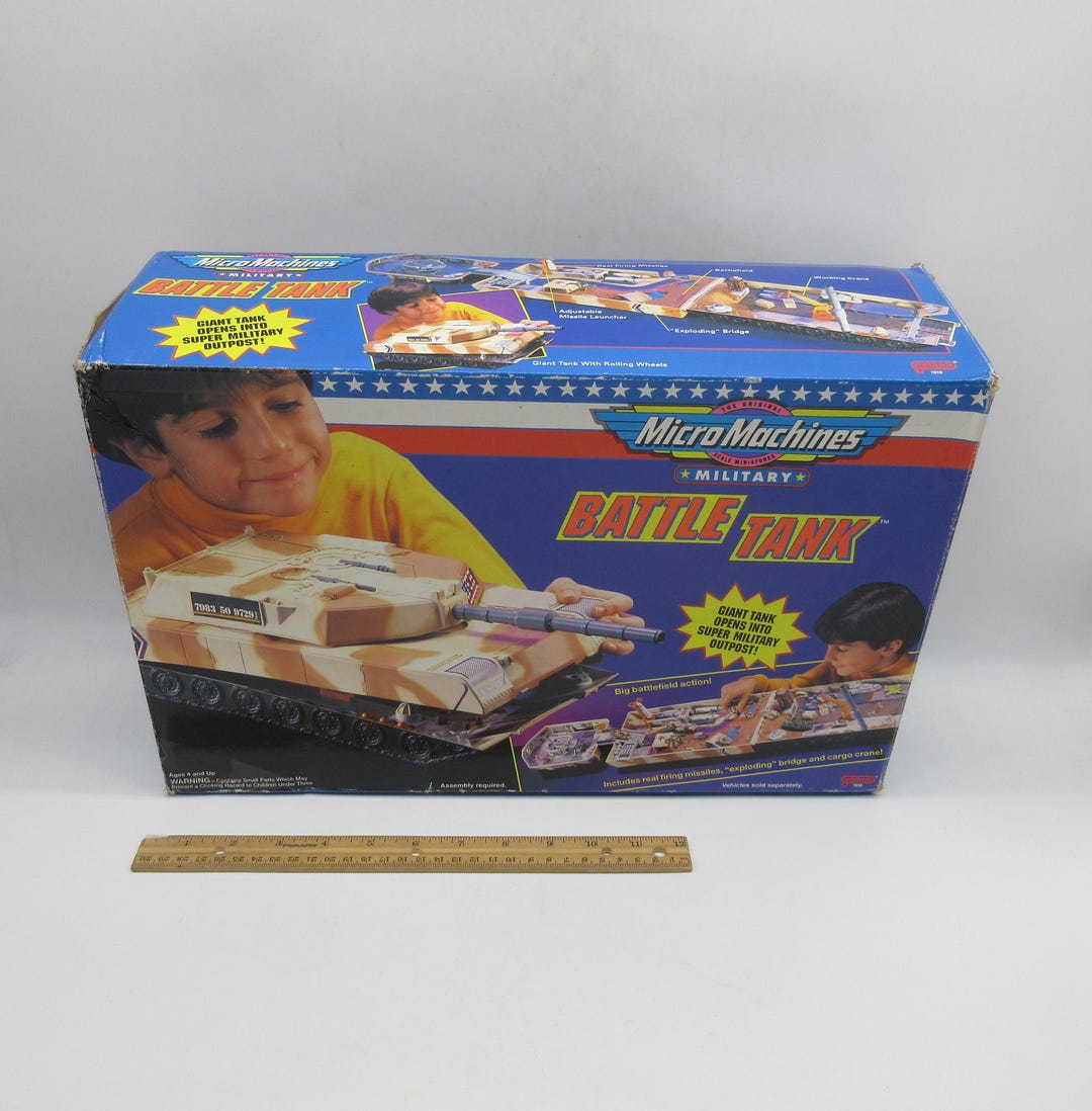 1993 Micro Machines Battle Tank Playset W/ Tanks Military Lot Galoob ...