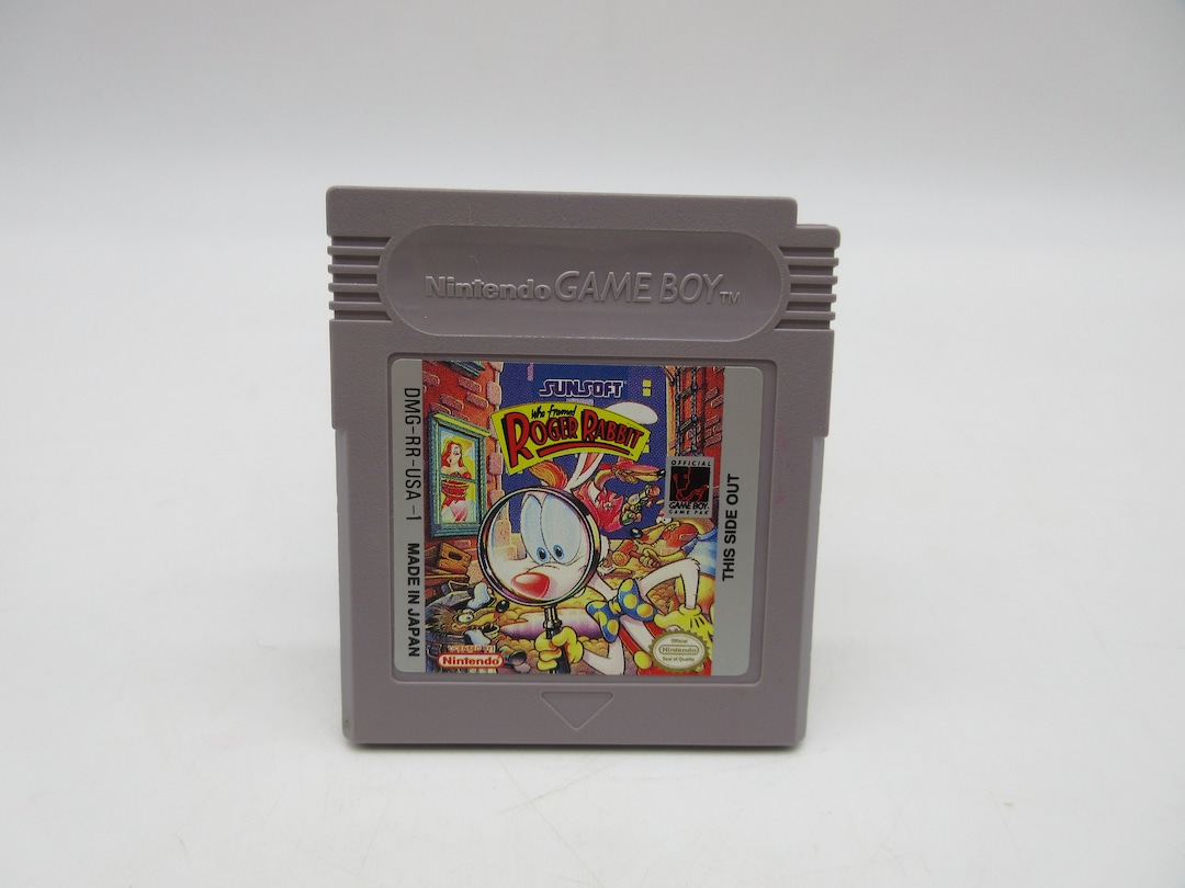 1990 Who Framed Roger Rabbit Original GAMEBOY Game tested Cleaned - Etsy