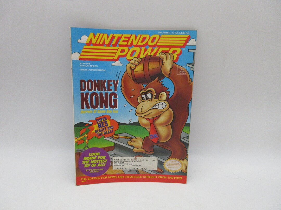 1994 #61 NINTENDO POWER Magazine W/ Poster - Issue - (NES) Nintendo ...