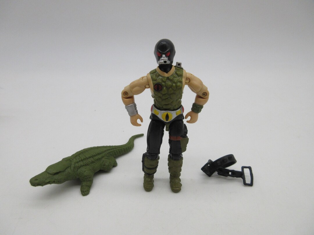 1987 CROC MASTER W/ Crocodile - Gi Joe (hasbro) Action Figure ARAH ...