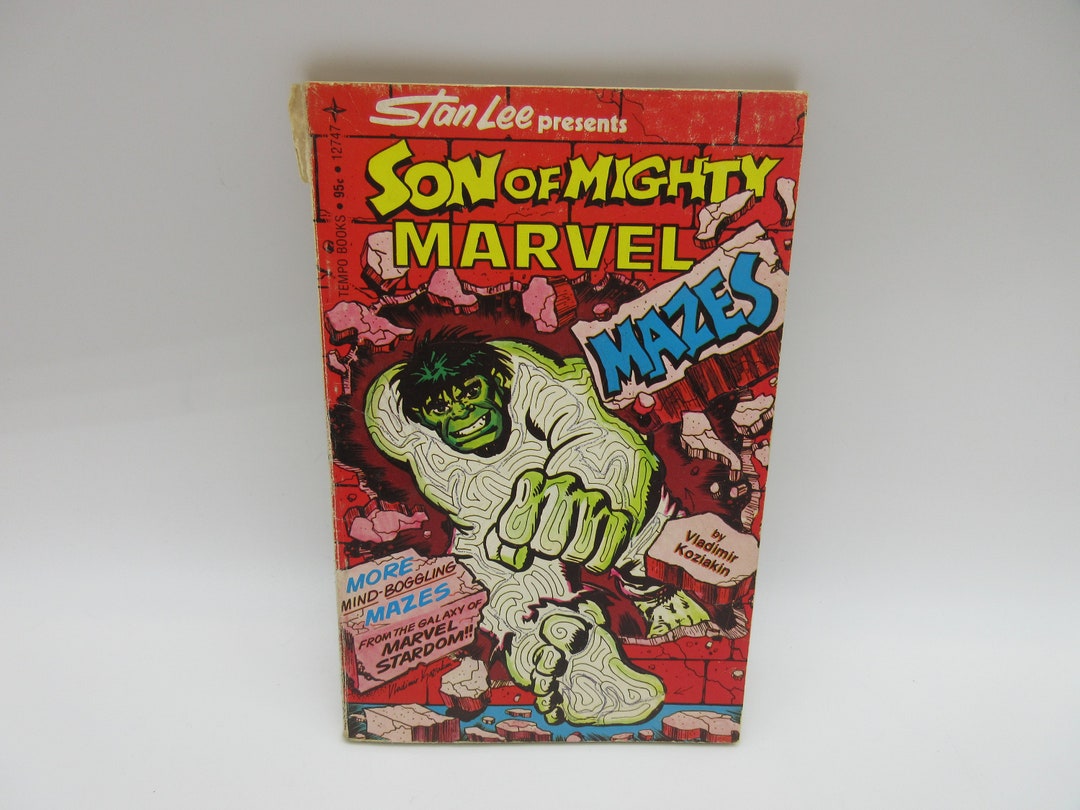 1977 STAN LEE Hulk Mazes Book Son of Mighty Marvel Mego - Etsy