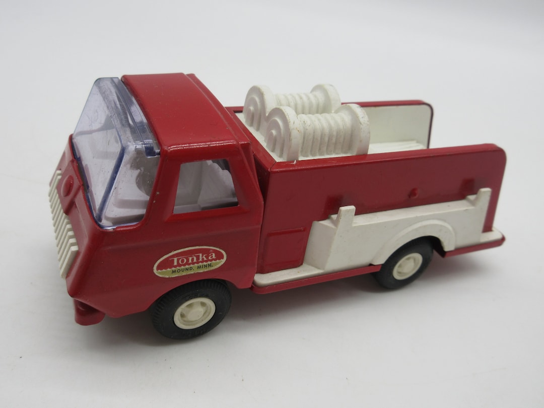 1980 TONKA Mini Fire Truck - Pressed Steel - Diecast - Etsy
