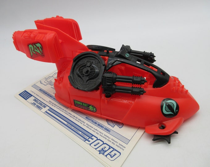 1992 COBRA RAT Boat Gi Joe Vehicle hasbro Action Figure - Etsy