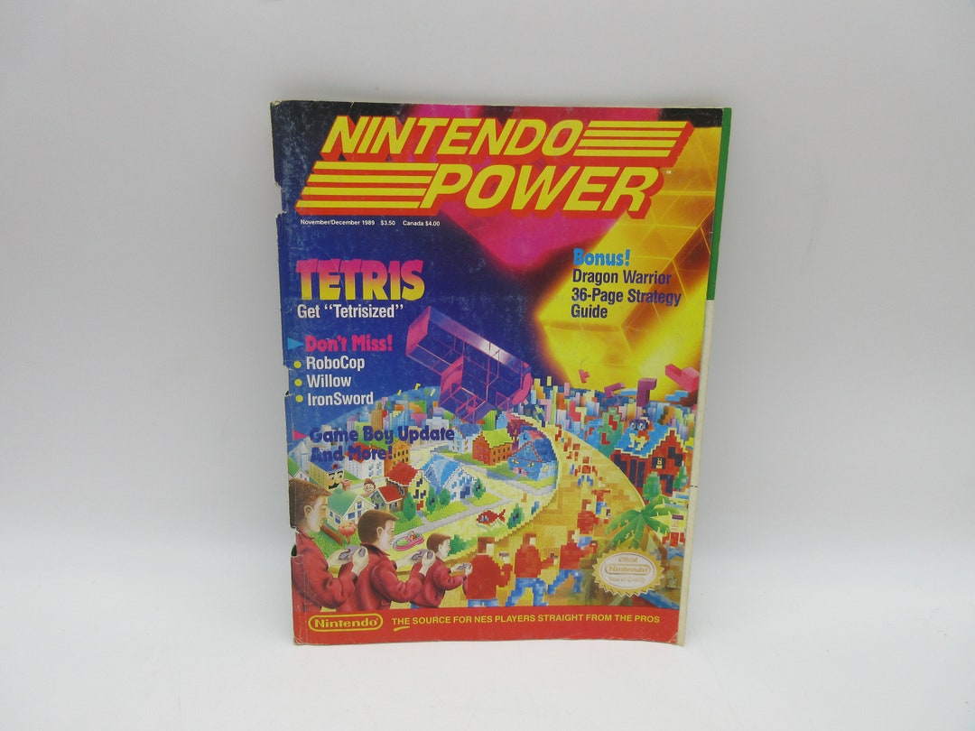 1989 9 NINTENDO POWER Magazine W/ Dragon Warrior Strategy Guide ...