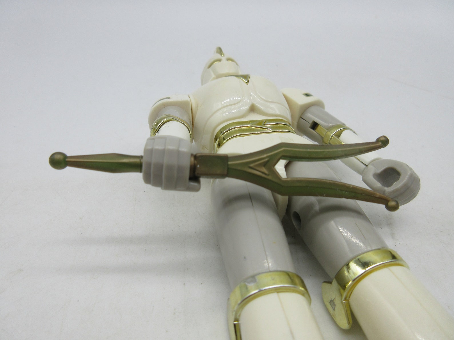 1995 WHITE RANGER Battle Borg W/ Sword Mighty Morphin Power - Etsy