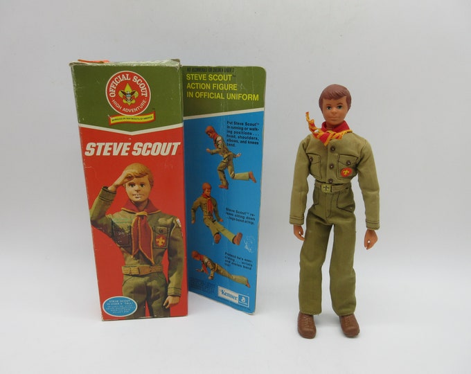 1960's STEVE SCOUT W/ Box + Paperwork Kenner Figure + 90+ Accessories ...