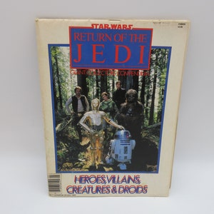 1984 ROTJ Heroes Villans Creatures and Droids Poster Magazine Star Wars ...