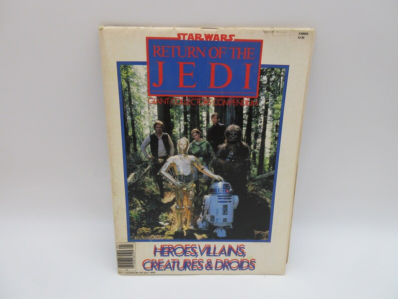 1984 ROTJ Heroes Villans Creatures and Droids Poster Magazine - Etsy