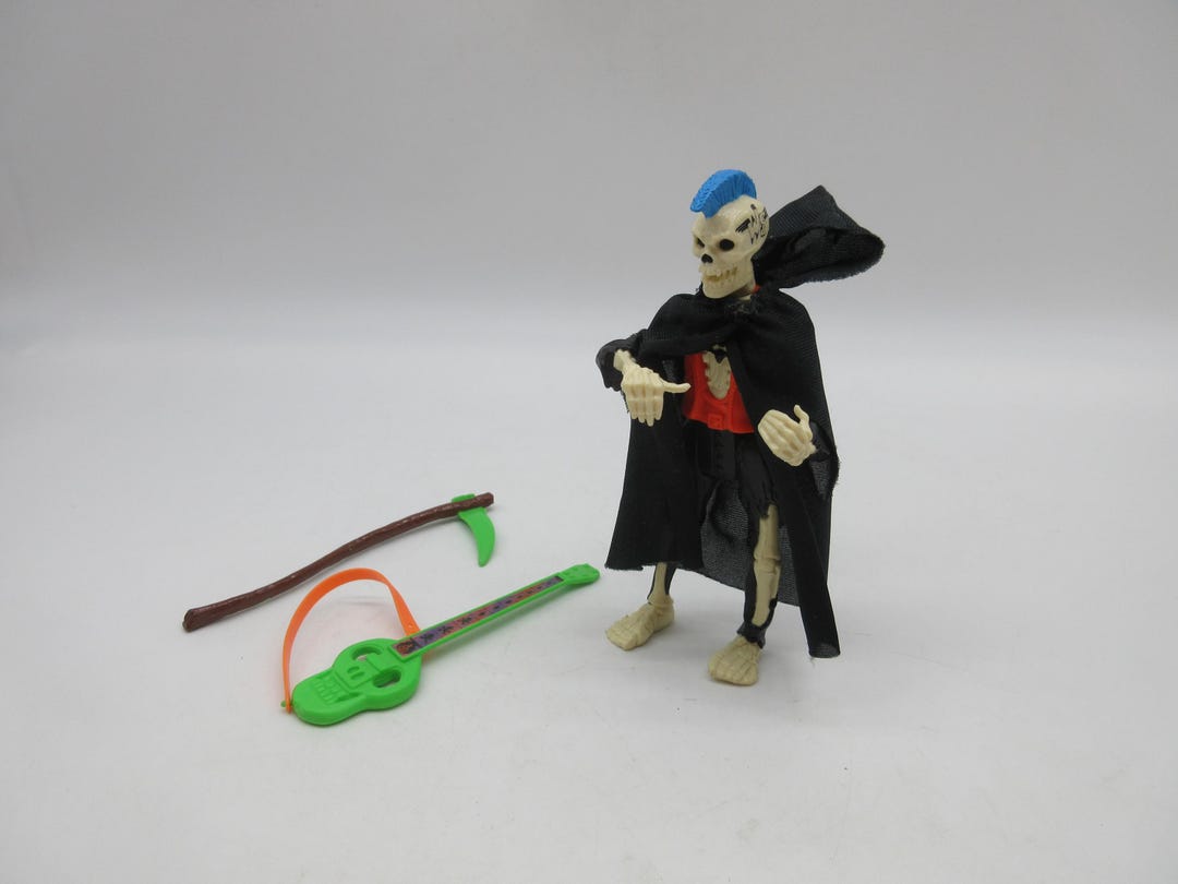 1991 RARE Bill & Ted's Grim Reaper 100% Complete Vintage Action Figure ...