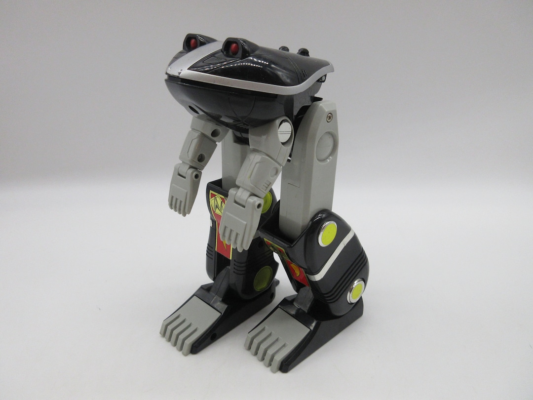 1995 Deluxe Ninja Megazord Frog Black Ranger - Mighty Morphin Power ...