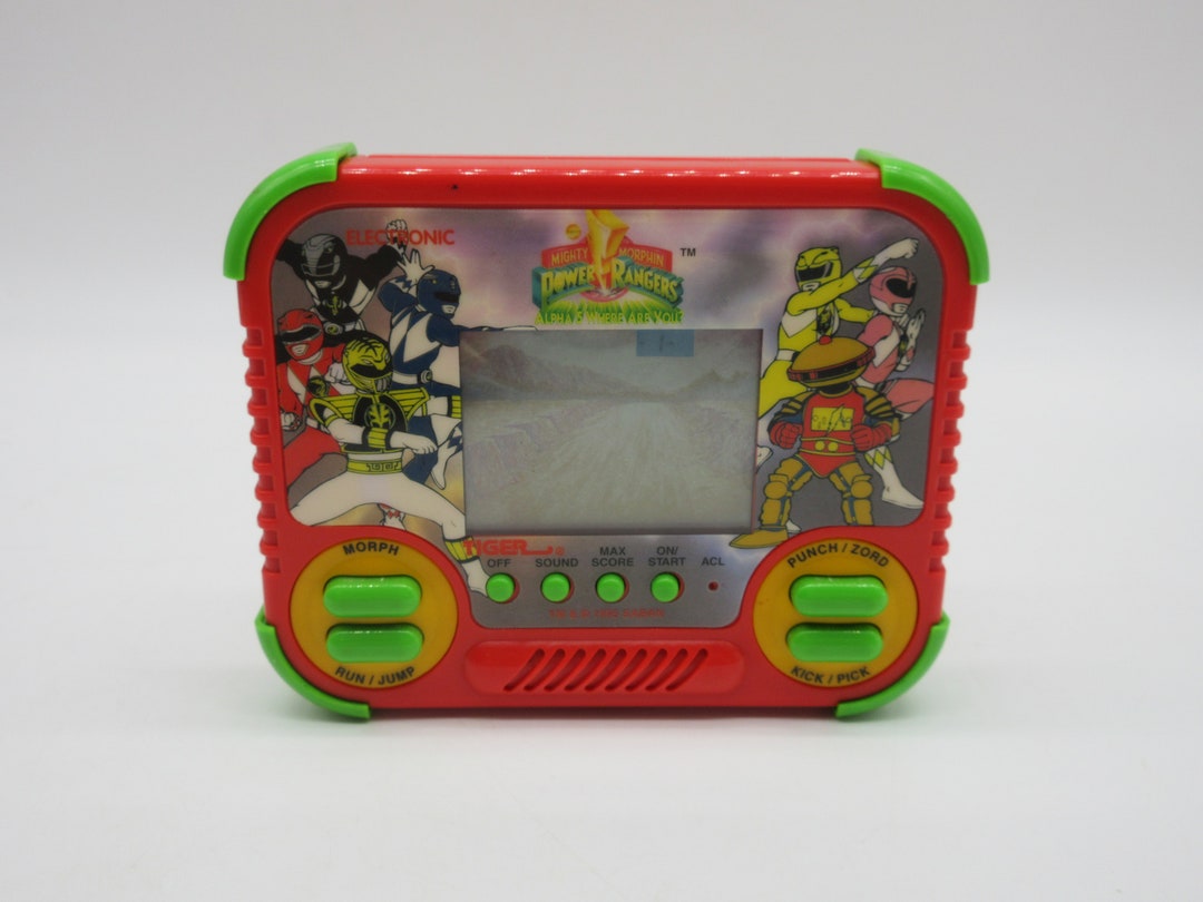 1994 Mighty Morphin Power Rangers Tiger Handheld Video Game Works MMPR ...
