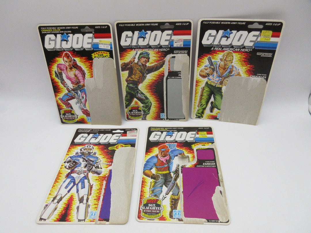 1980's GI JOE Full Filecard / Cardback - Gi Joe (hasbro) Action Figure ...