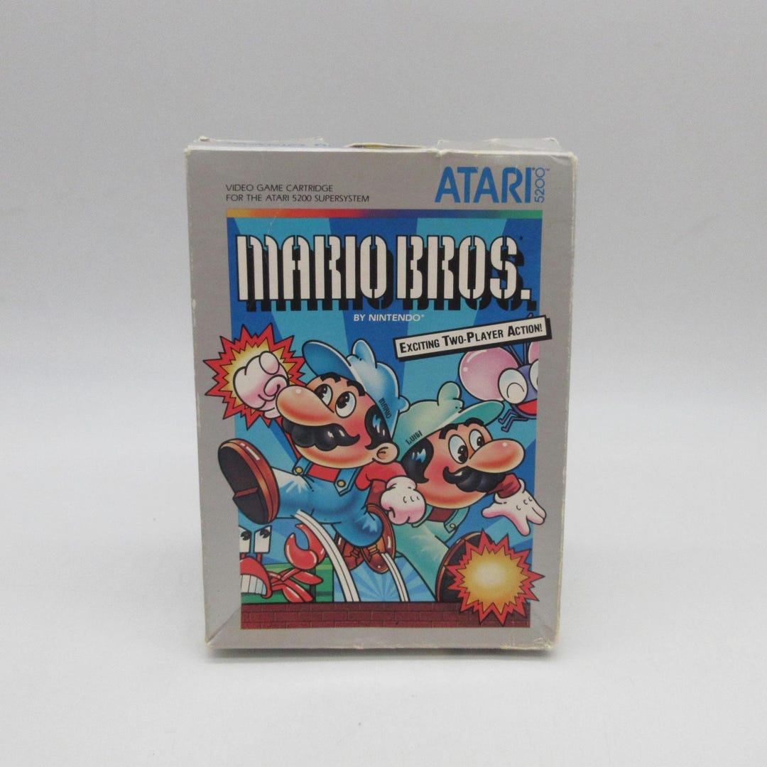 198 ATARI Super Mario Bros BOX Atari Video Game (tested!) 2600 5600 ...