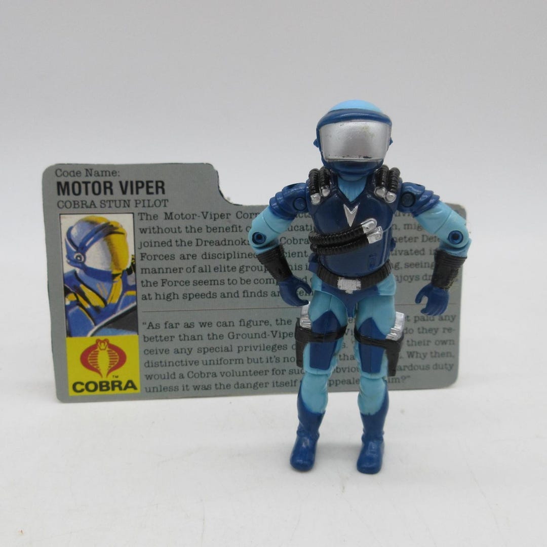 1986 Motorviper Stun Driver Motor Viper - Gi Joe (hasbro) Action Figure ...