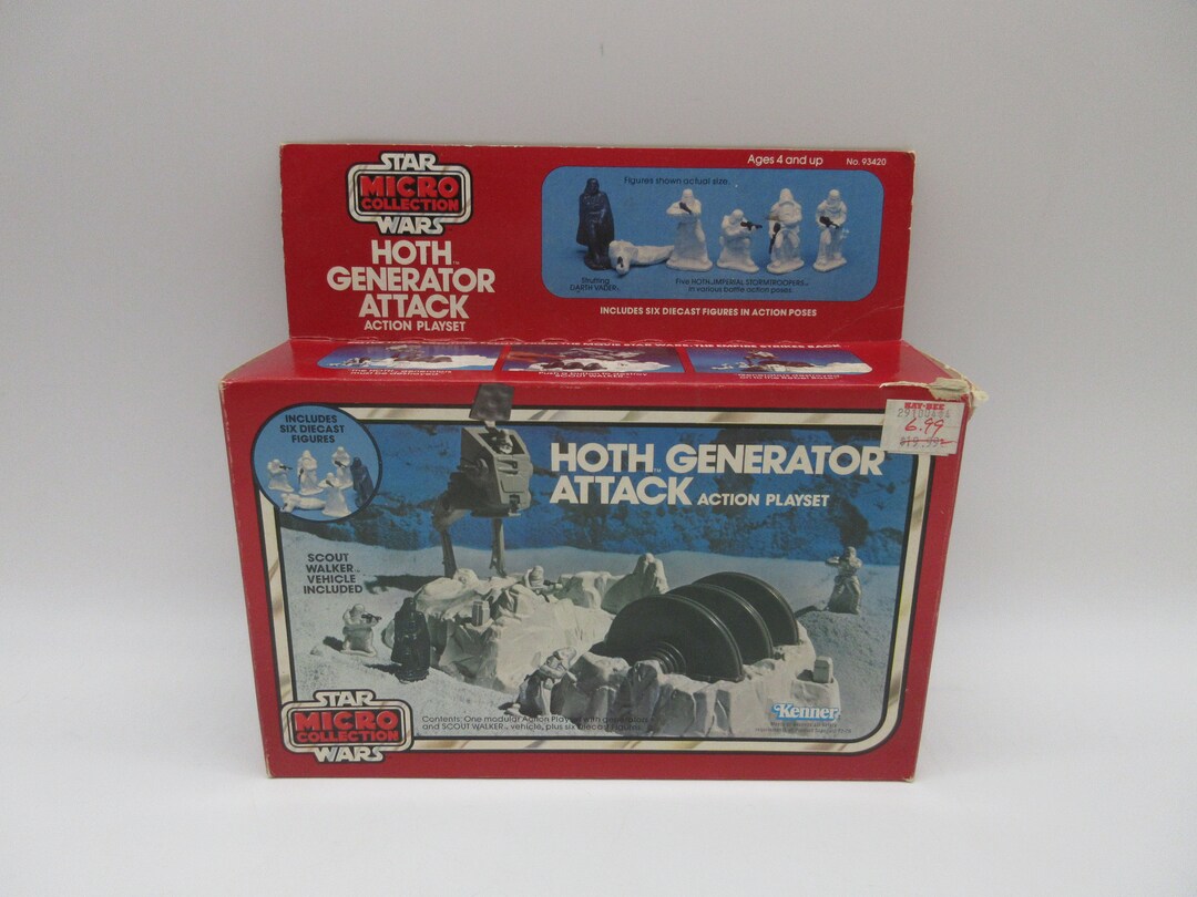 1982 Micro Hoth Generator Attack Box Only Collection Playset Star Wars ...