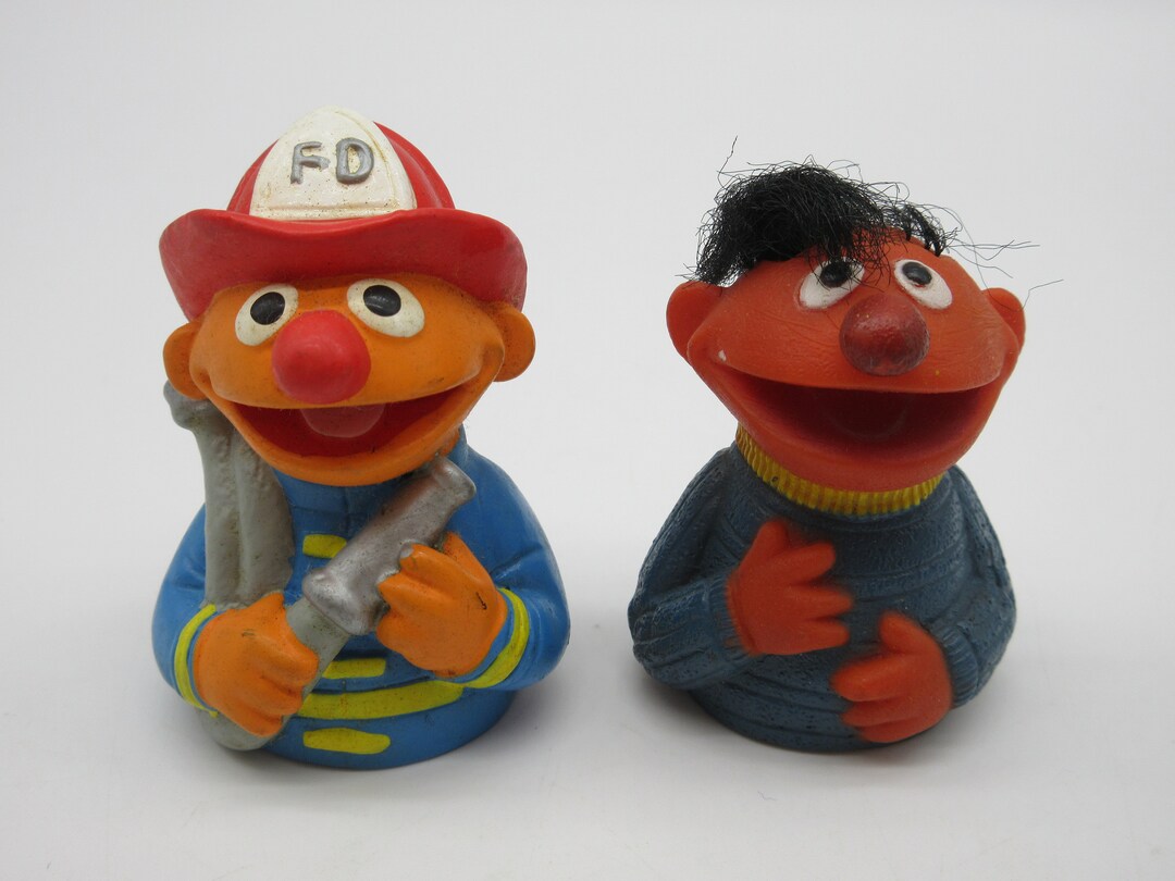 1970's ERNIE Finger Puppet Figures - PVC Figure - Sesame Street ...