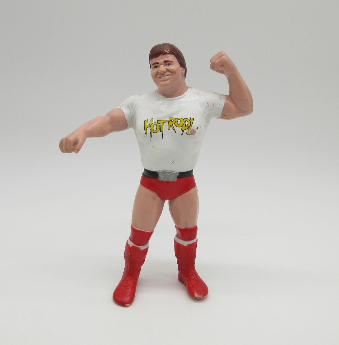 1984 Rowdy Roddy Piper Hot Rod 8 LJN Rubber Wrestlers Wwf Wwe Rubber ...