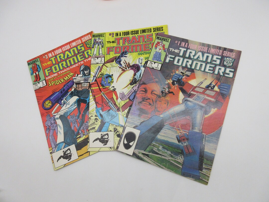 1984 TRANSFORMERS 1 2 3 Run Comic Book 1-3 Limited Series 4 - Etsy