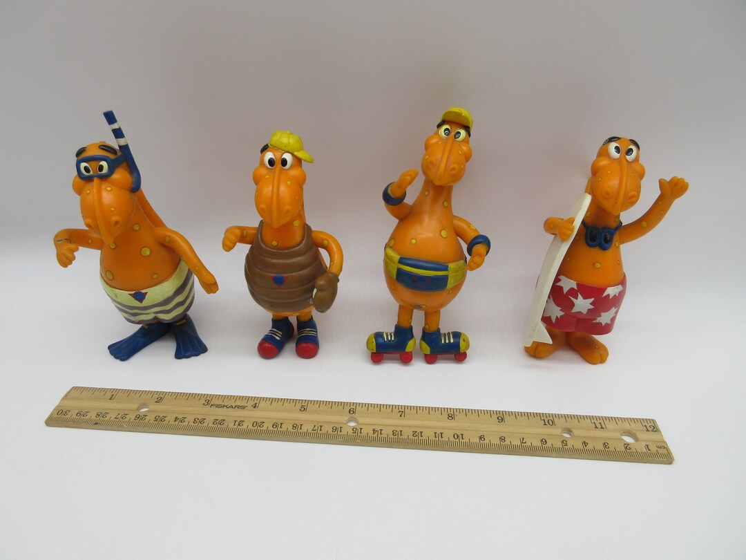 1990 CHEESASAURUS REX Kraft Macaroni PVC Toys Bendys Bendables Action ...