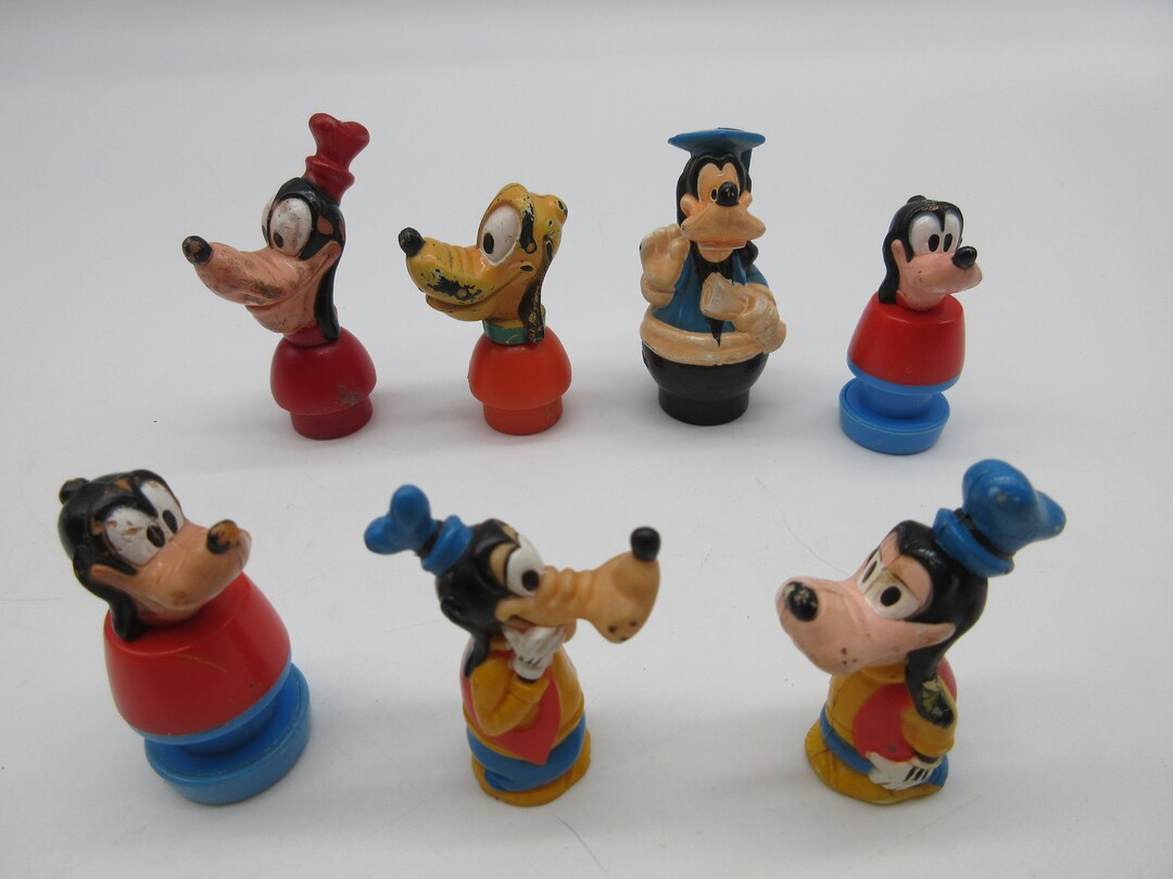 Vintage Goofy Figure Lot Fisher Price Playskool Disney Action Figure ...