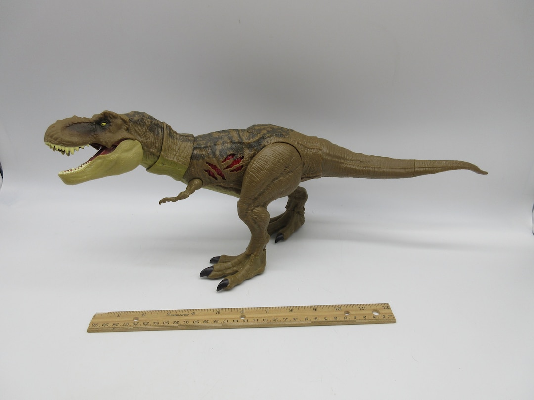 JP Battle Damage T-rex JURASSIC World Hasbro Lost World Action Figure ...