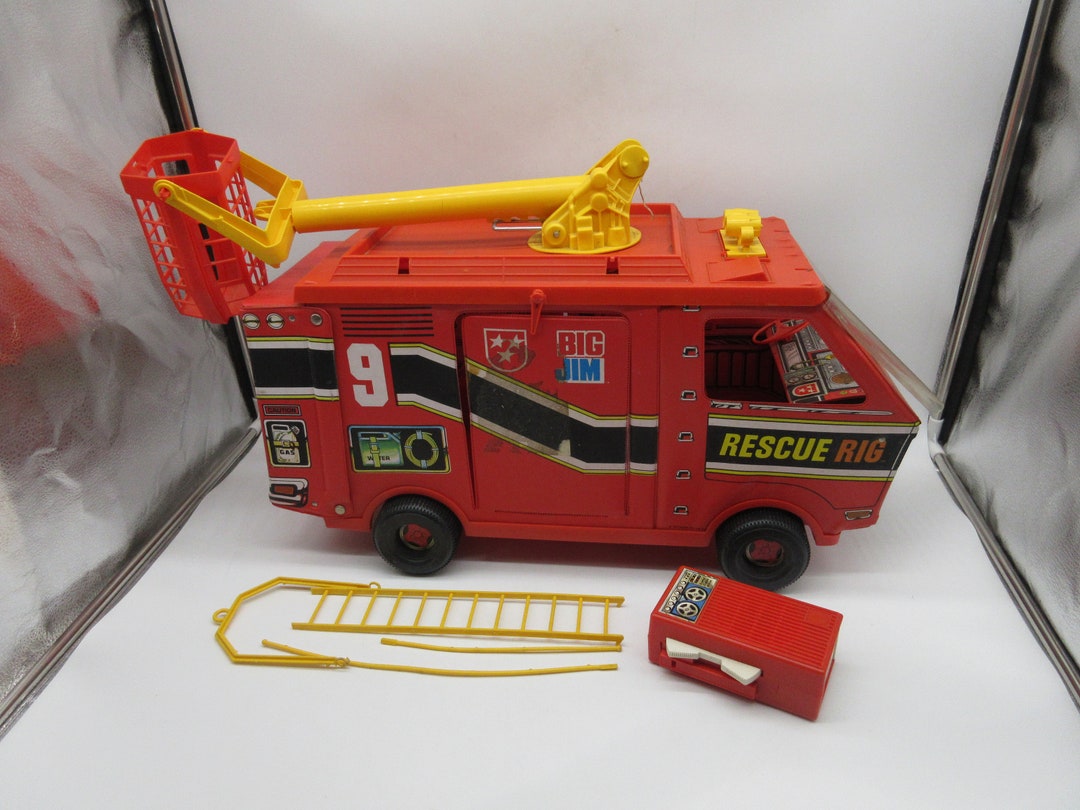 1974 BIG JIM Rescue Rig Fire Truck Mattel Action Figure Doll Gi Joe - Etsy