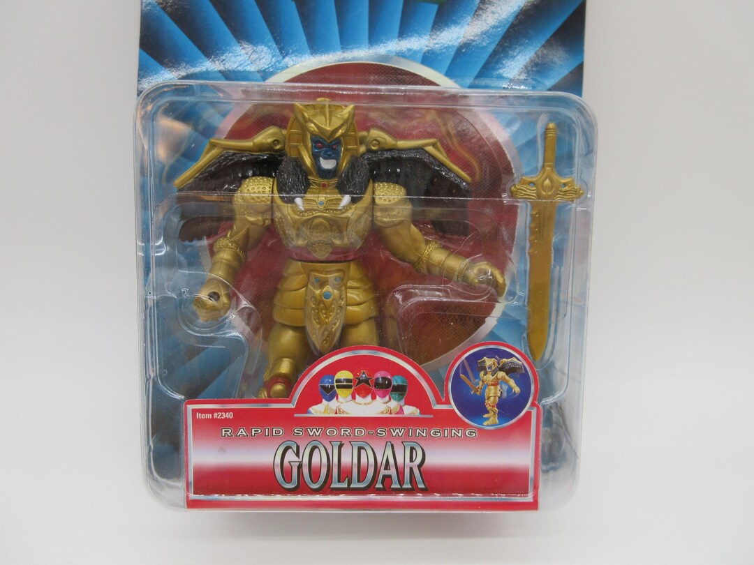 1996 ZEO Goldar Rapid Sword Swinging - Mighty Morphin Power Rangers MOC ...