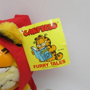 1980's GARFIELD Little Red Riding Hood Plush Jim Davis Odie Plush Doll ...
