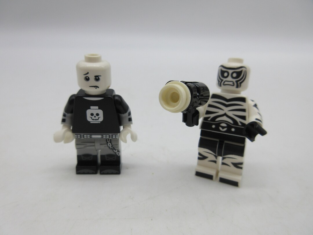 Zebra Man + Spooky Boy Minifigures - Vintage LEGO Mini Figure ...