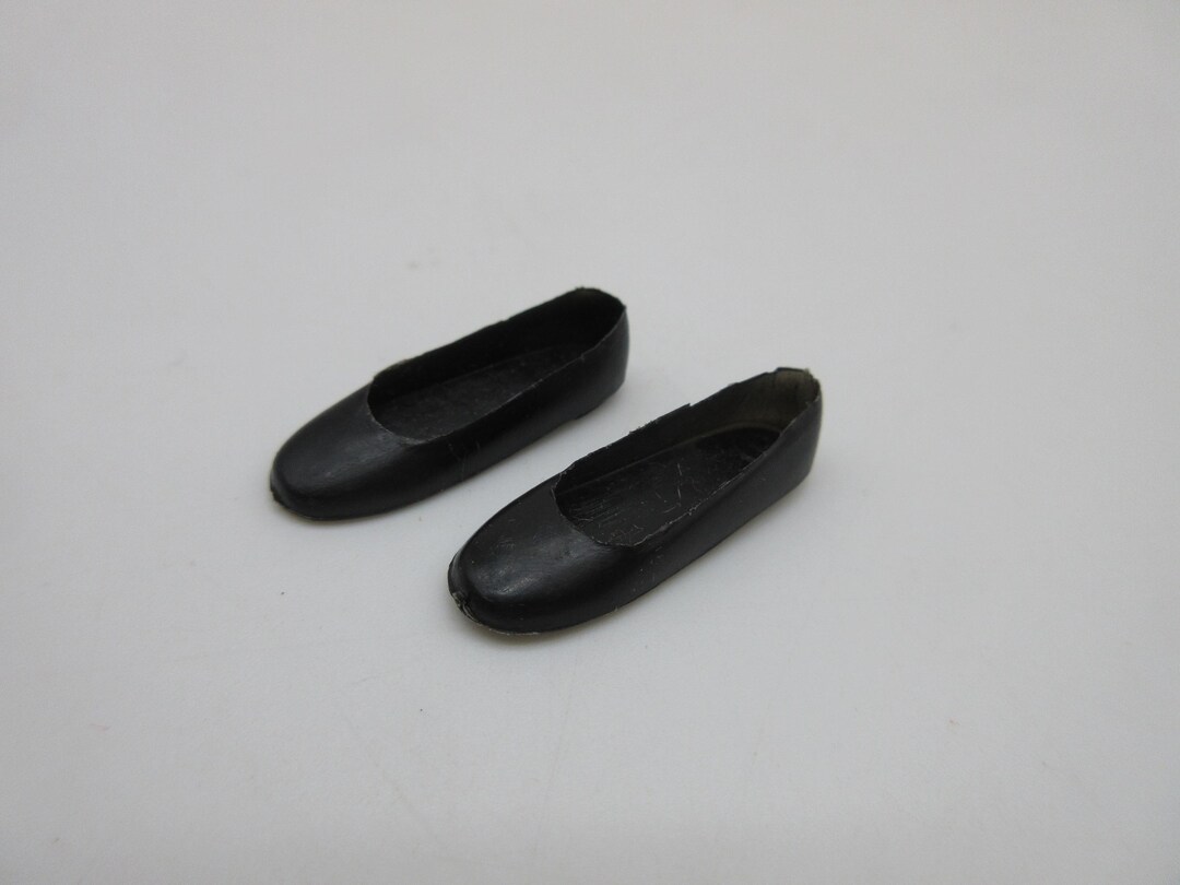 1963 SKIPPER Black Shoes Japan Barbie Mattel Clothes Accessory Ken Mod ...